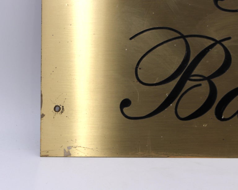 Brass Gold Ballroom Sign Hotel Pennsylvania Near MSG in NYC For Sale at ...