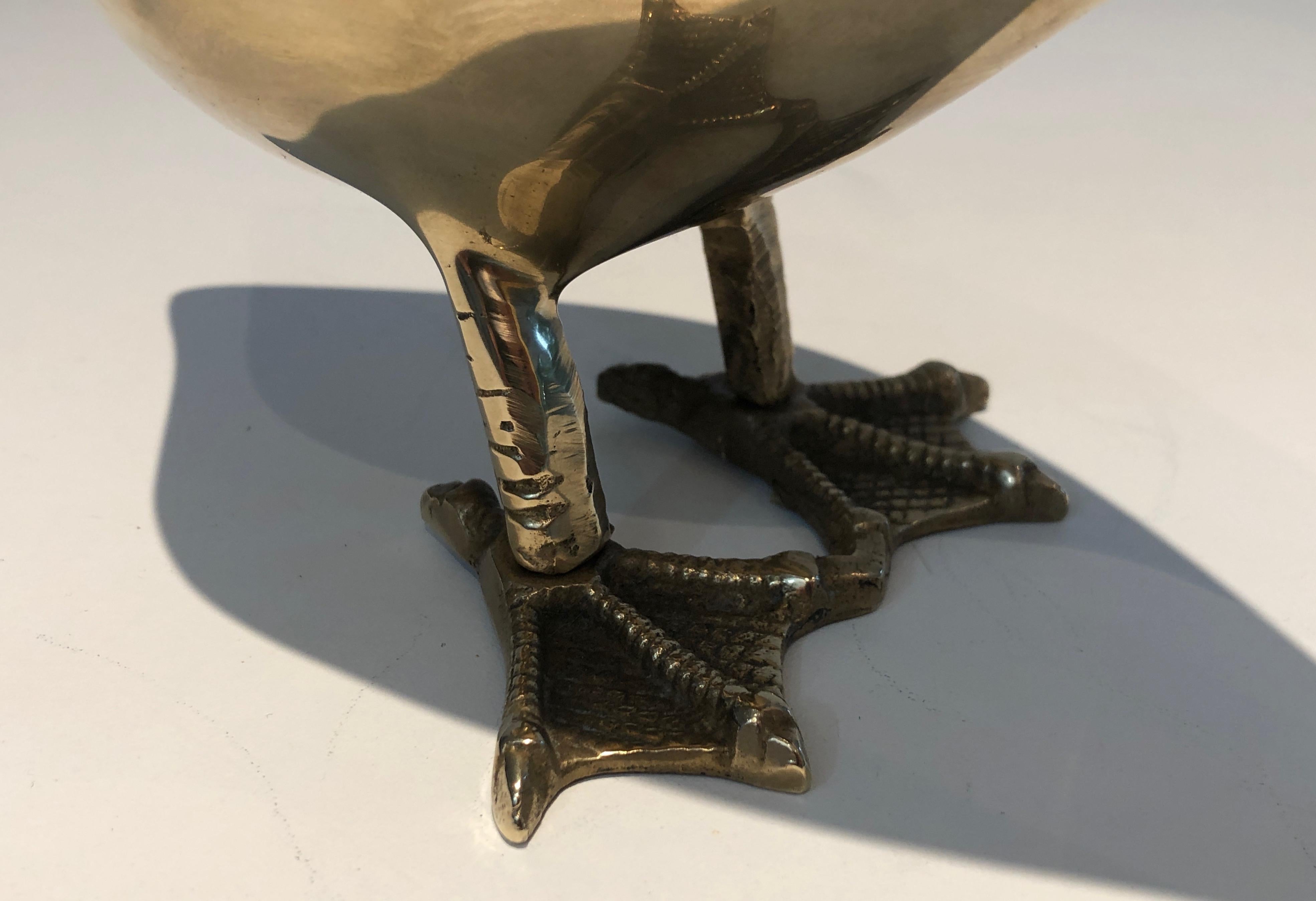 Brass Goose, French Work, circa 1970 For Sale at 1stDibs