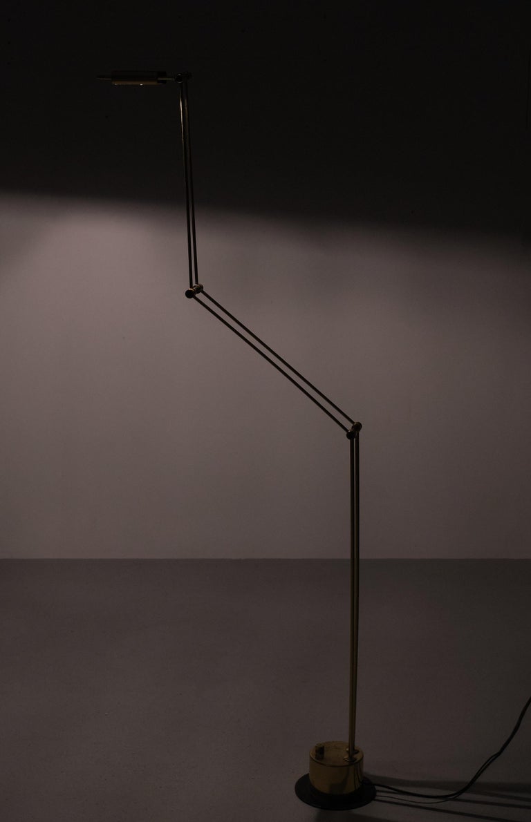 Brass Halogen Floor Lamp, Germany, 1980s For Sale at 1stDibs
