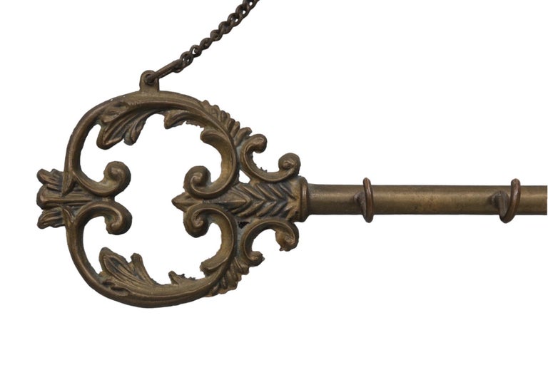 Brass Hanging Key Wall Hooks For Sale at 1stDibs