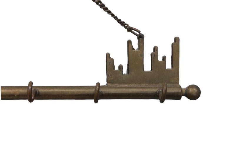 Brass Hanging Key Wall Hooks For Sale at 1stDibs