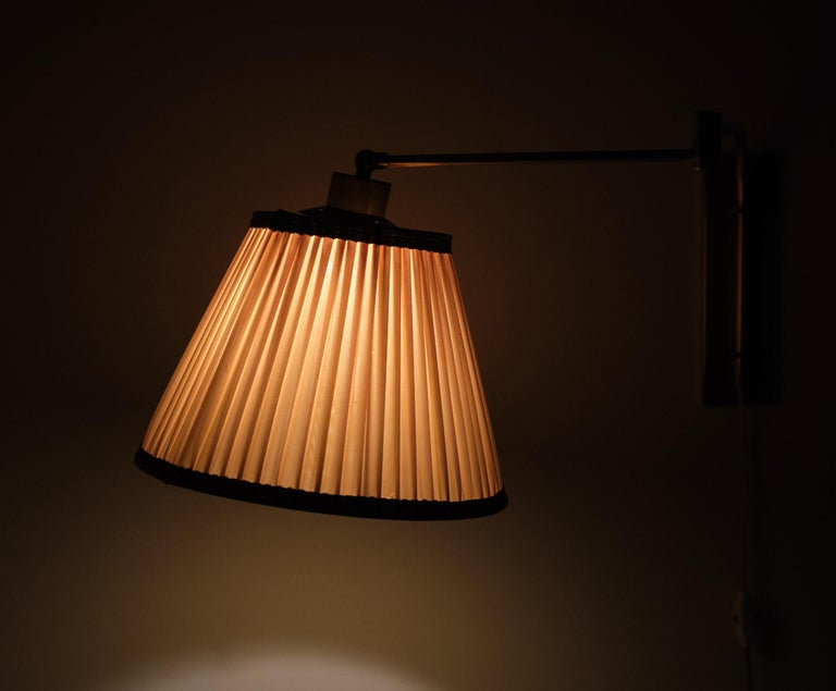 Brass Harmonica Scissor Wall Lamp 1960s Holland For Sale at 1stDibs
