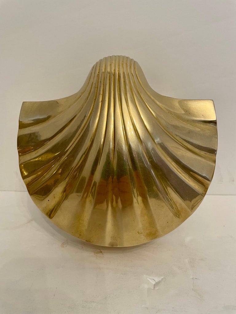 Brass Hinged Seashell Box For Sale at 1stDibs