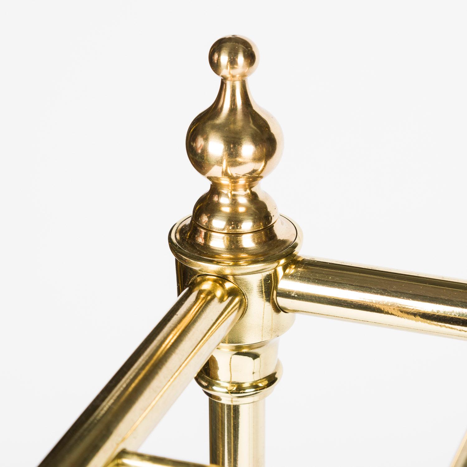 Brass and Iron Umbrella and Walking Stick Hall Stand For Sale at 1stDibs