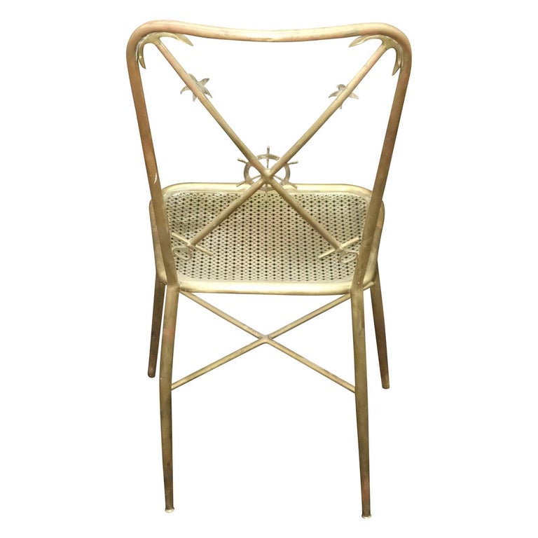 4 Italian Nautical Dining Chairs in the Manner of Gio Ponti For Sale at ...