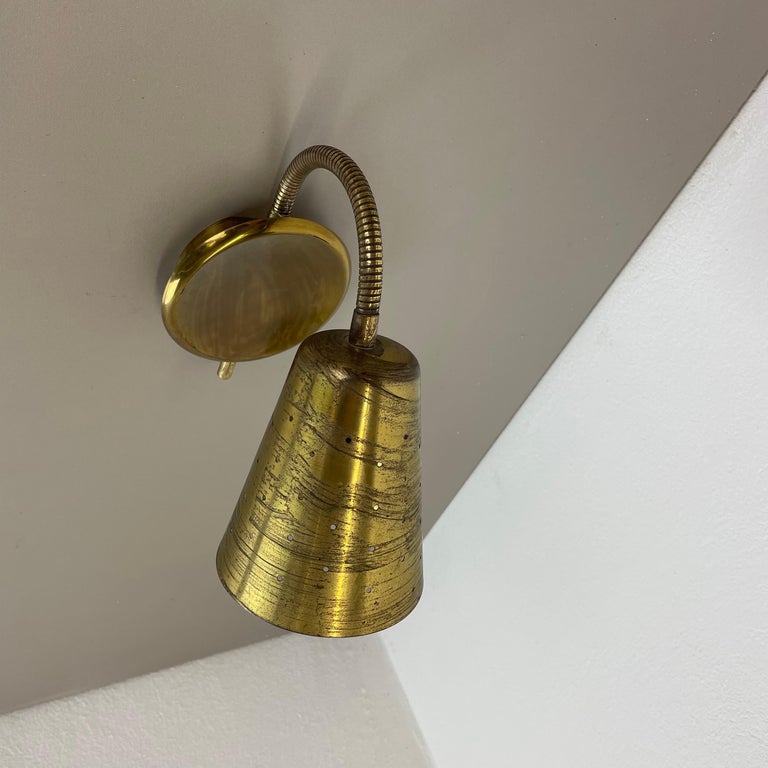Brass Italian Stilnovo Style Theatre Wall Light Sconces, Italy, 1950s ...