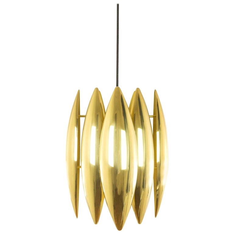 Brass Kastor Pendant by Jo Hammerborg for Fog and Mørup, 1960s For Sale ...