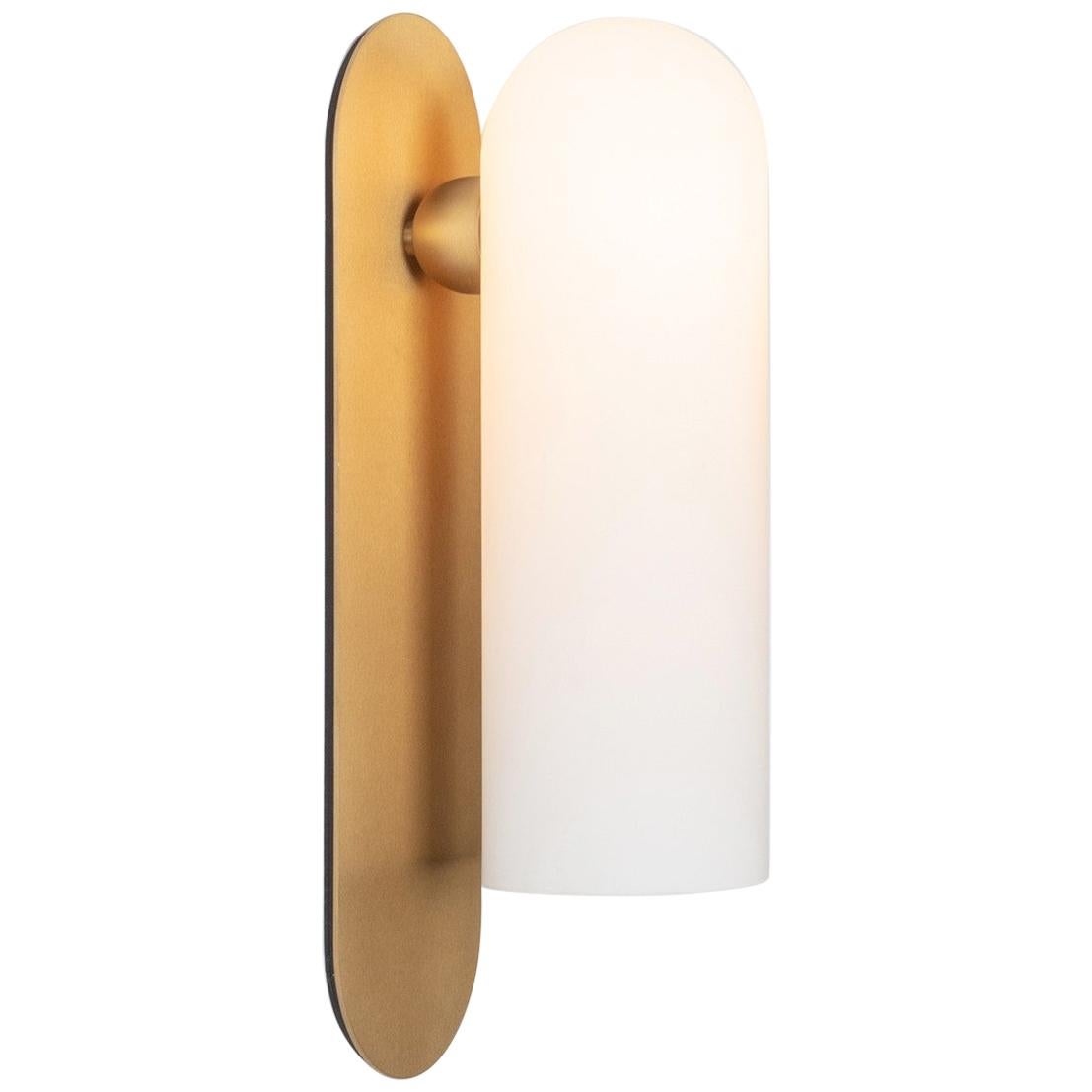 Large Artist's Polished Brass Sconce, France For Sale at 1stDibs