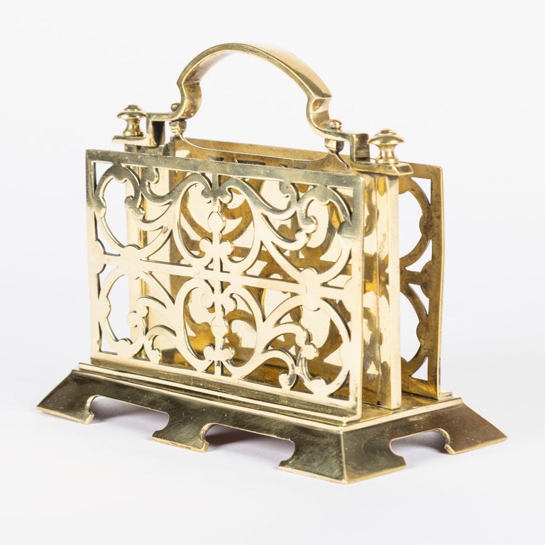 Brass letter rack by William Tonks and Sons of Birmingham For Sale at ...