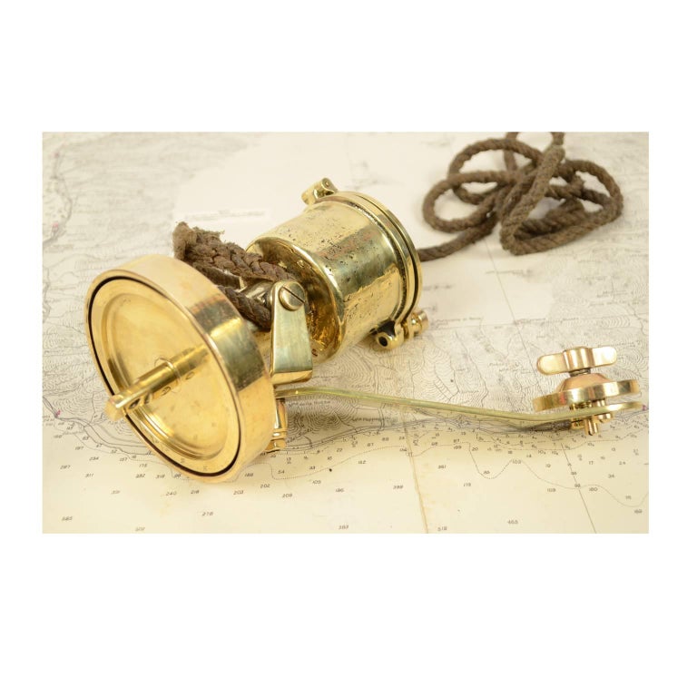 Brass Log Signed Walker’s Excelsior IV Patent Log, 1920 circa at 1stDibs