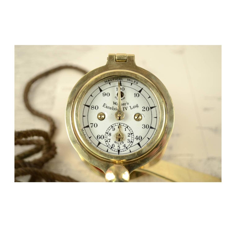 Brass Log Signed Walker’s Excelsior IV Patent Log, 1920 circa at ...