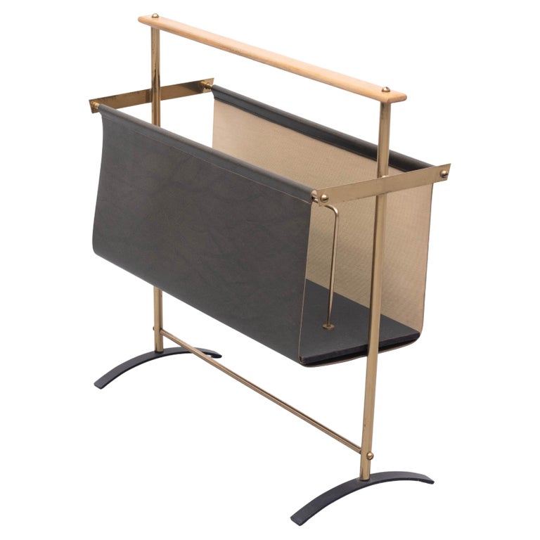 Brass Magazine Holder, Germany, 1950s at 1stDibs