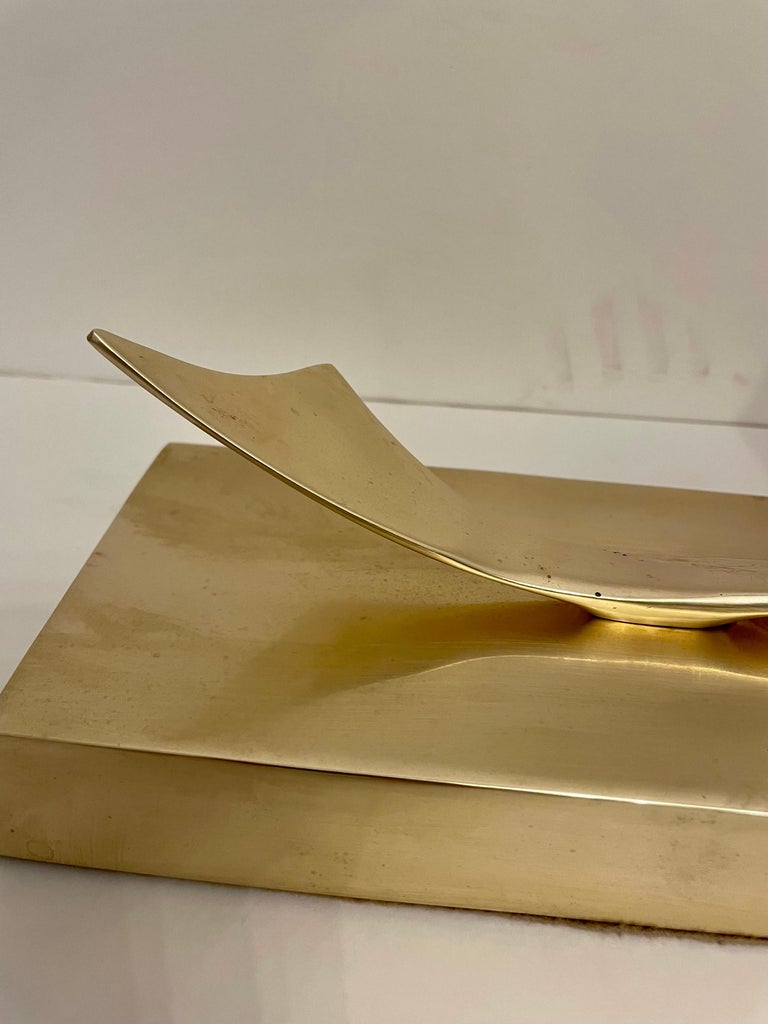 Brass Marlin Sailfish Sculpture For Sale at 1stDibs