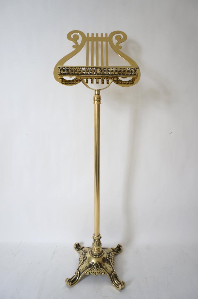 Brass Neoclassical Style Adjustable Music Stand at 1stDibs