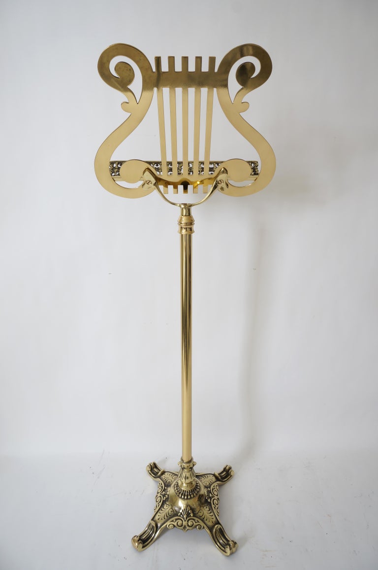 Brass Neoclassical Style Adjustable Music Stand at 1stDibs