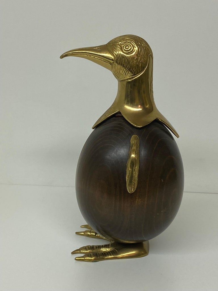 Brass Penguin Sculpture For Sale at 1stDibs