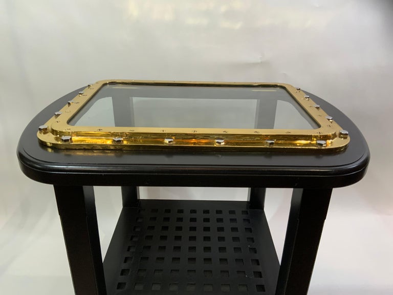 Brass Porthole Table For Sale at 1stDibs