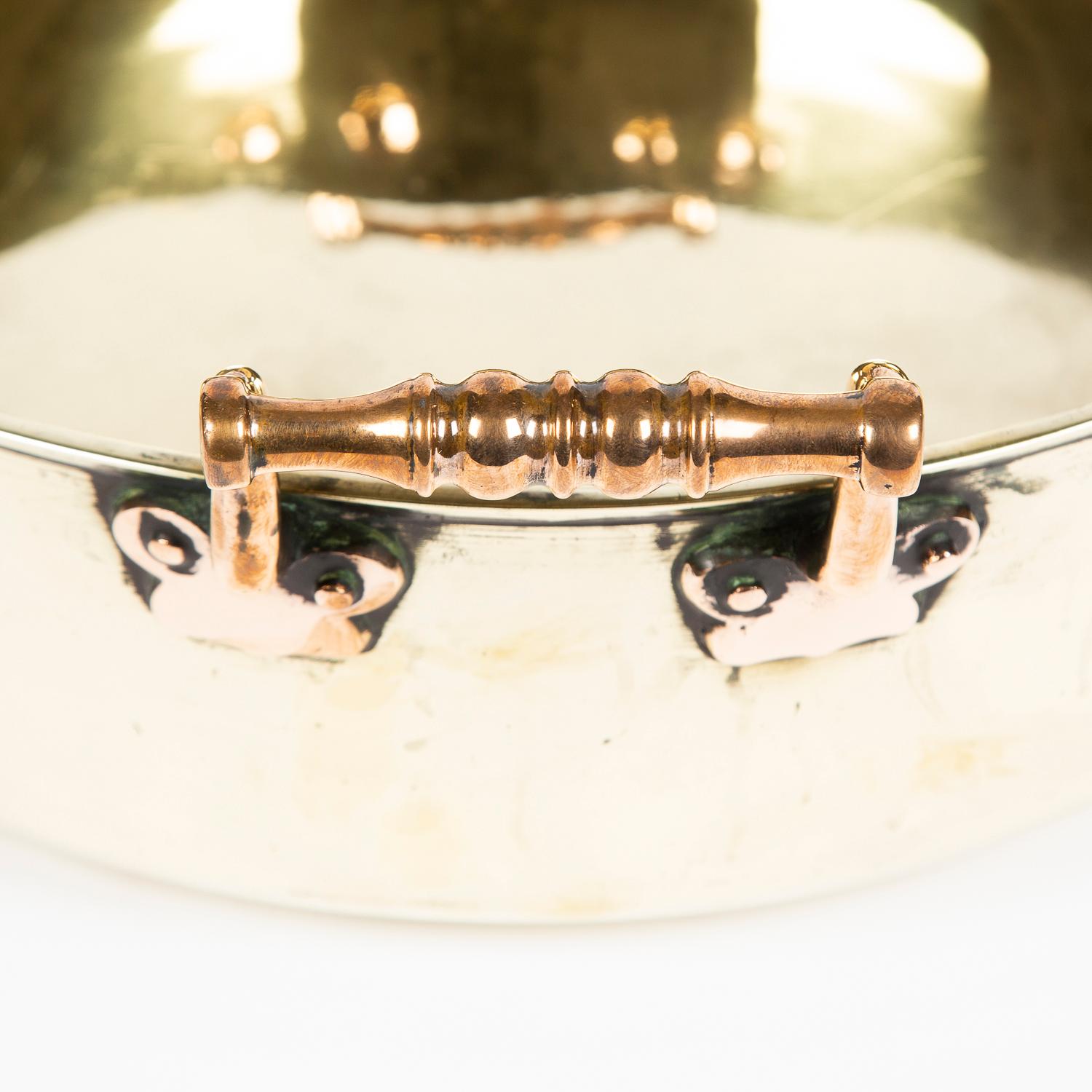 Brass Preserve Pan with Bronze Handles, circa 1860 For Sale at 1stDibs