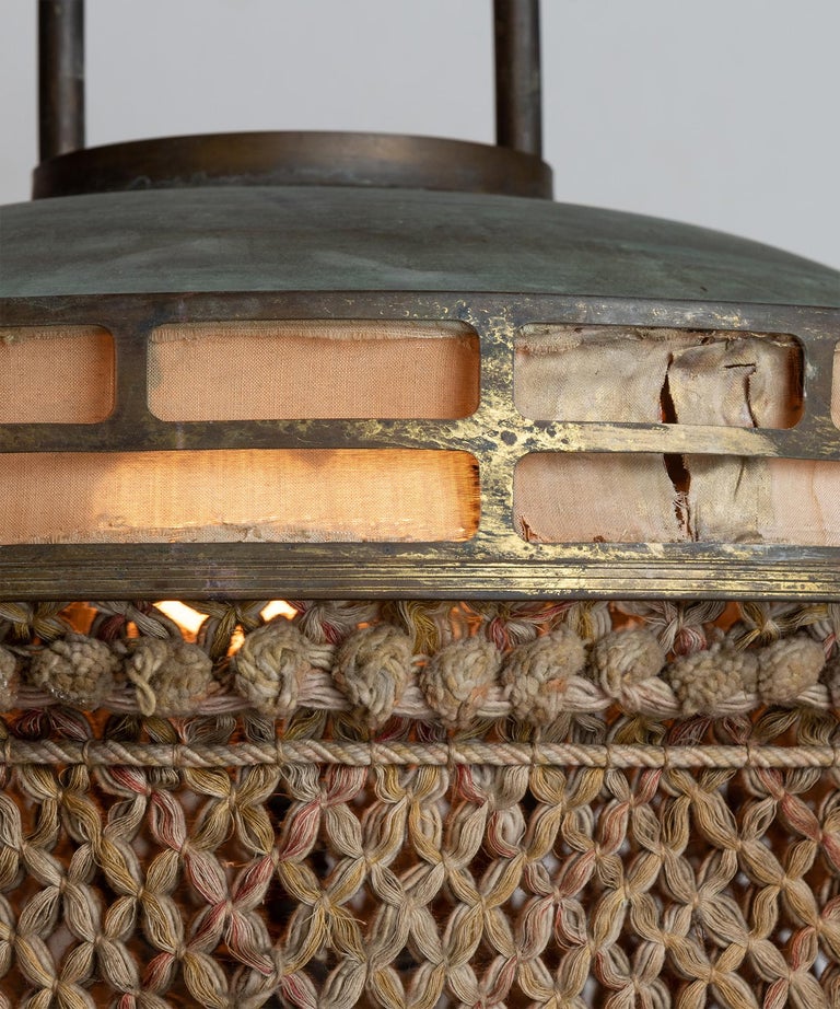Brass Pulley Pendant at 1stDibs