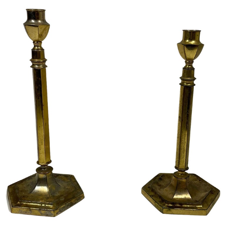 Contemporary Candle Sticks, Pair at 1stDibs