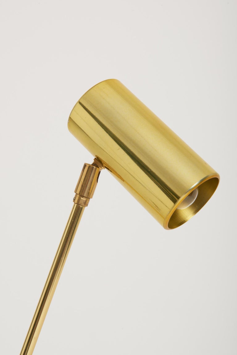 Brass Reading Floor Lamp For Sale at 1stDibs