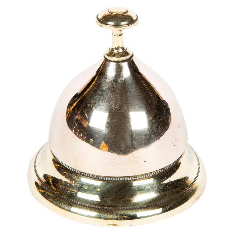 Brass Reception Desk Counter Bell at 1stDibs