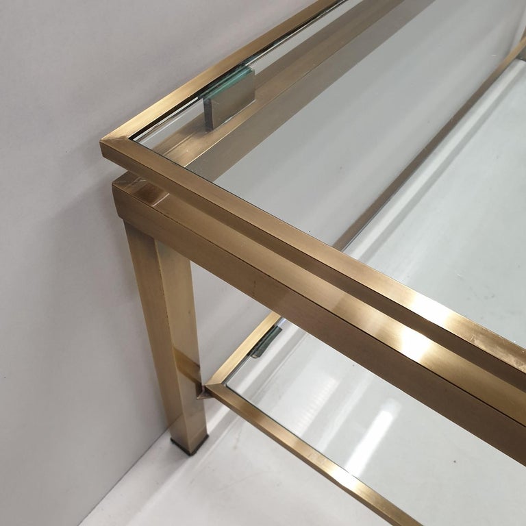 Brass Rectangular 2-Tiers Coffee Table by Ben Demmers for BD Design ...