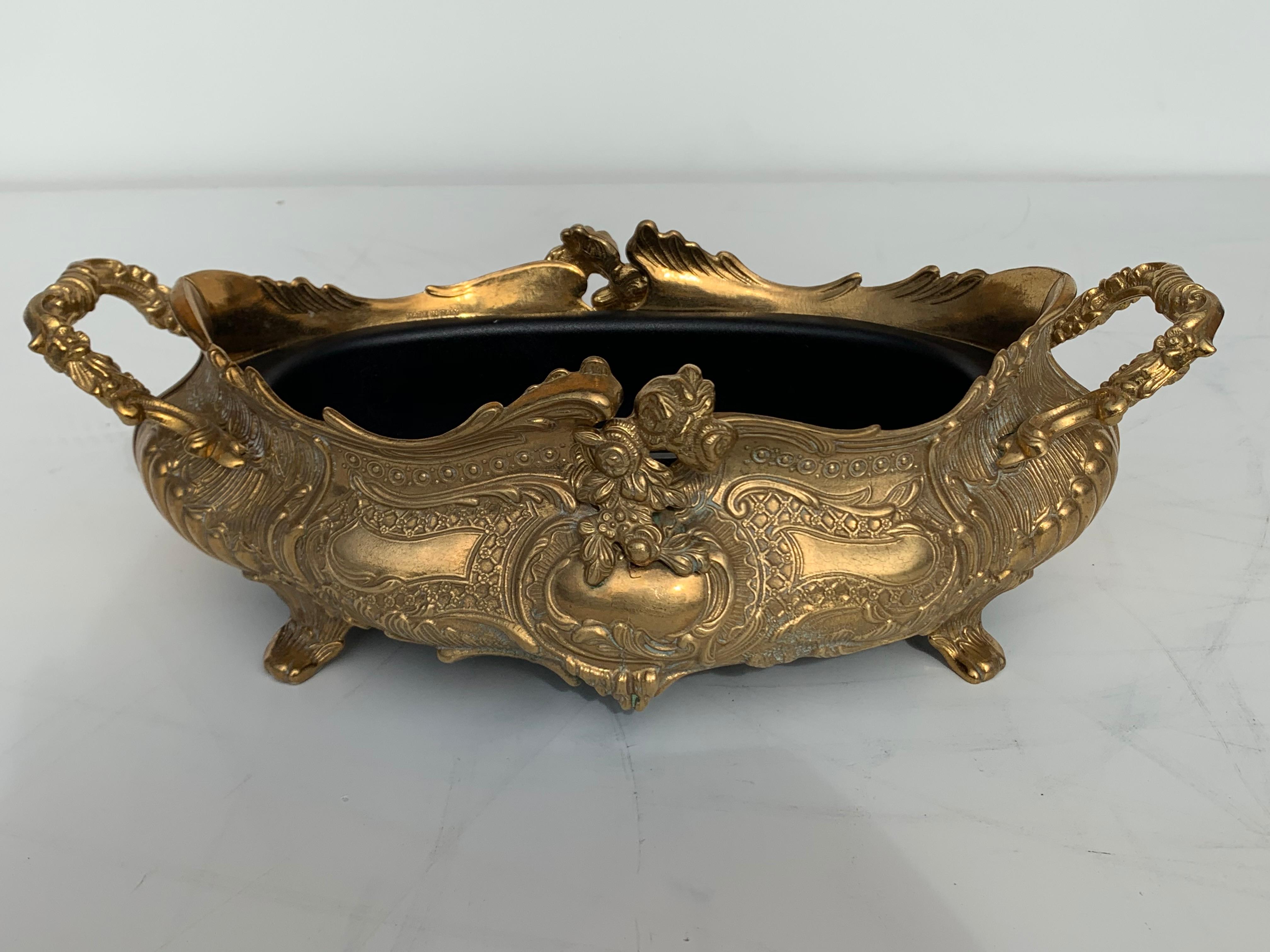 Brass Rococo Style Planter at 1stDibs