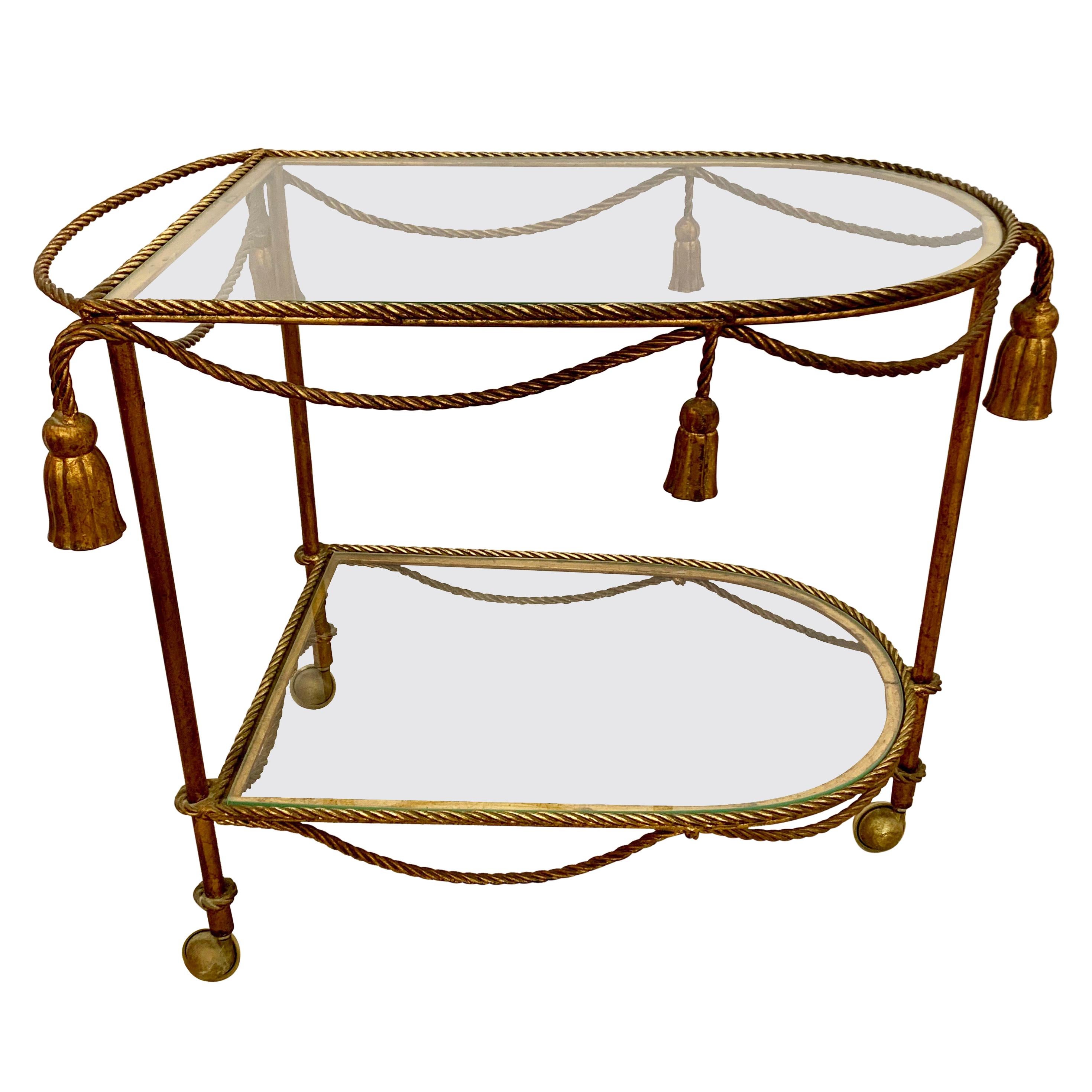 Collapsible "Gerlinol" Tea or Bar Trolley Cart at 1stDibs