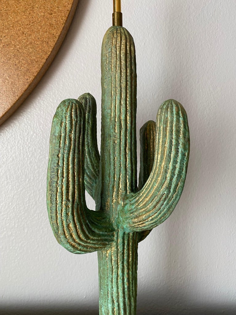 Brass Saguaro Cactus Lamp For Sale at 1stDibs | cacti lamp, cactus ...