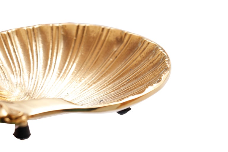 Brass Scallop Shell Soap Dish - a Pair For Sale at 1stDibs