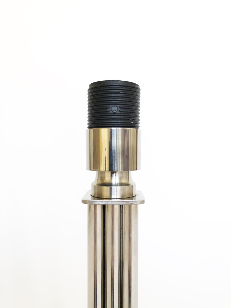 Brass Sculpted Table Lamp by Brajak Vitberg For Sale at 1stDibs