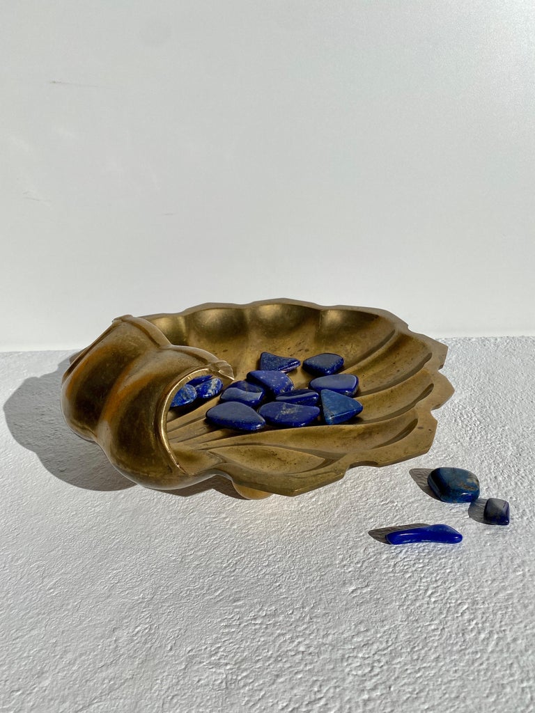 Brass Sea Shell Catch All For Sale at 1stDibs