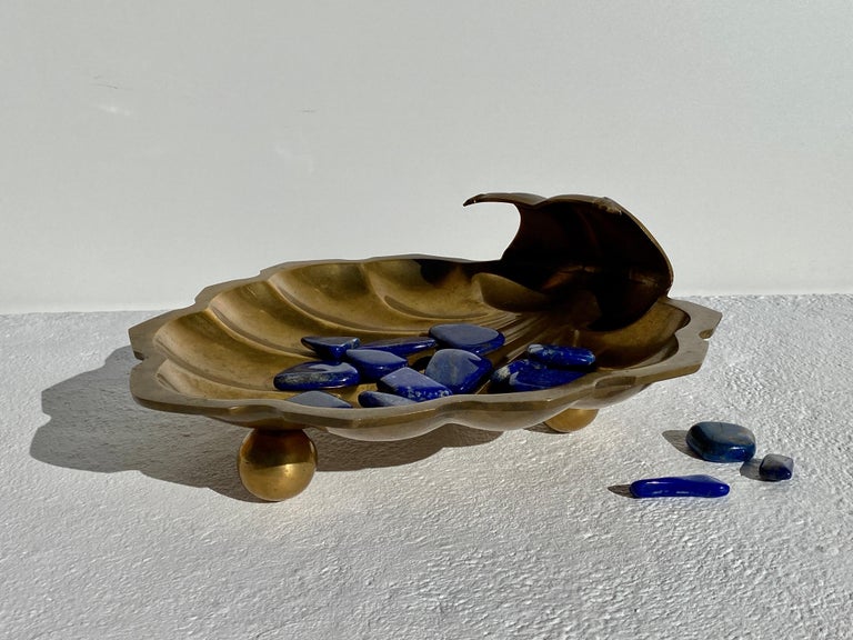 Brass Sea Shell Catch All For Sale at 1stDibs