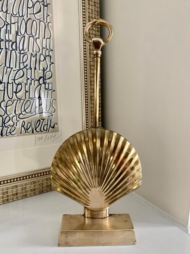 Brass Shell Door Stop at 1stDibs