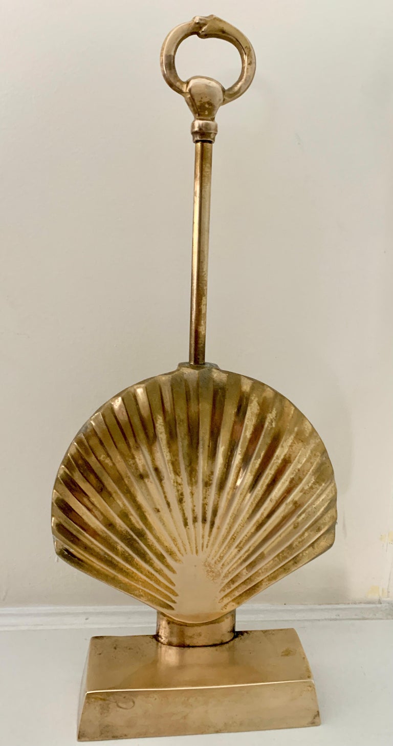 Brass Shell Door Stop at 1stDibs