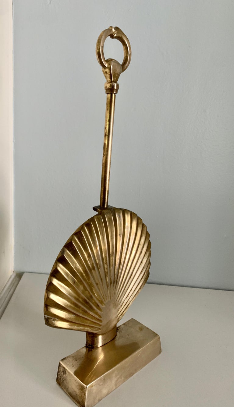 Brass Shell Door Stop at 1stDibs