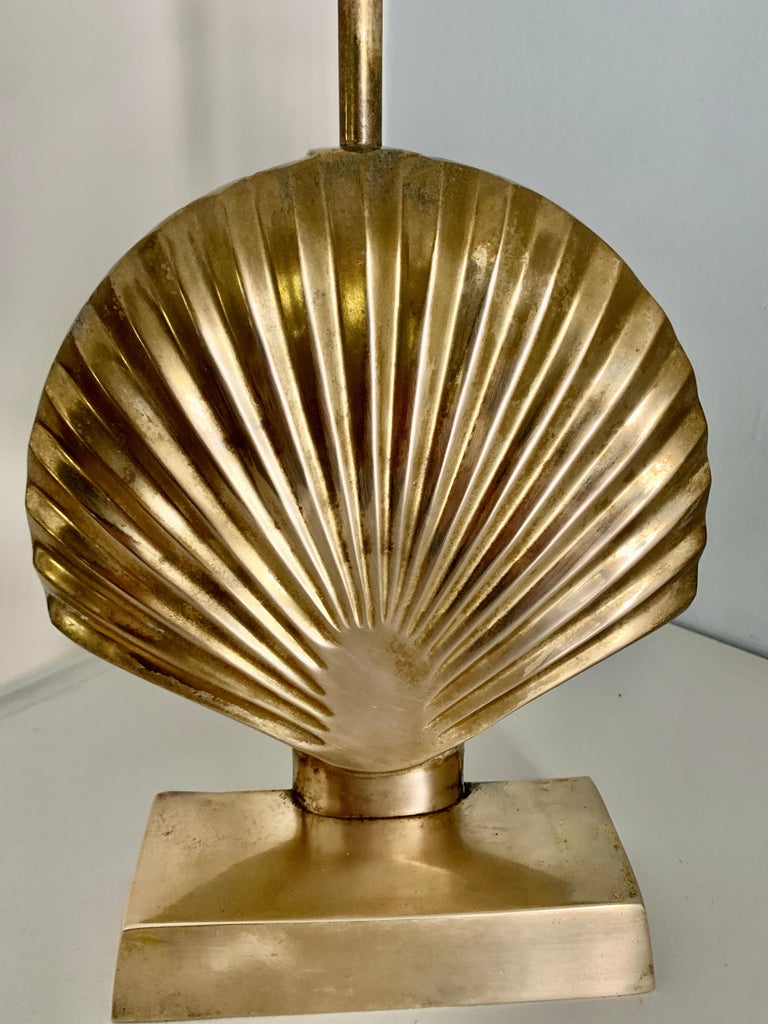 Brass Shell Door Stop at 1stDibs