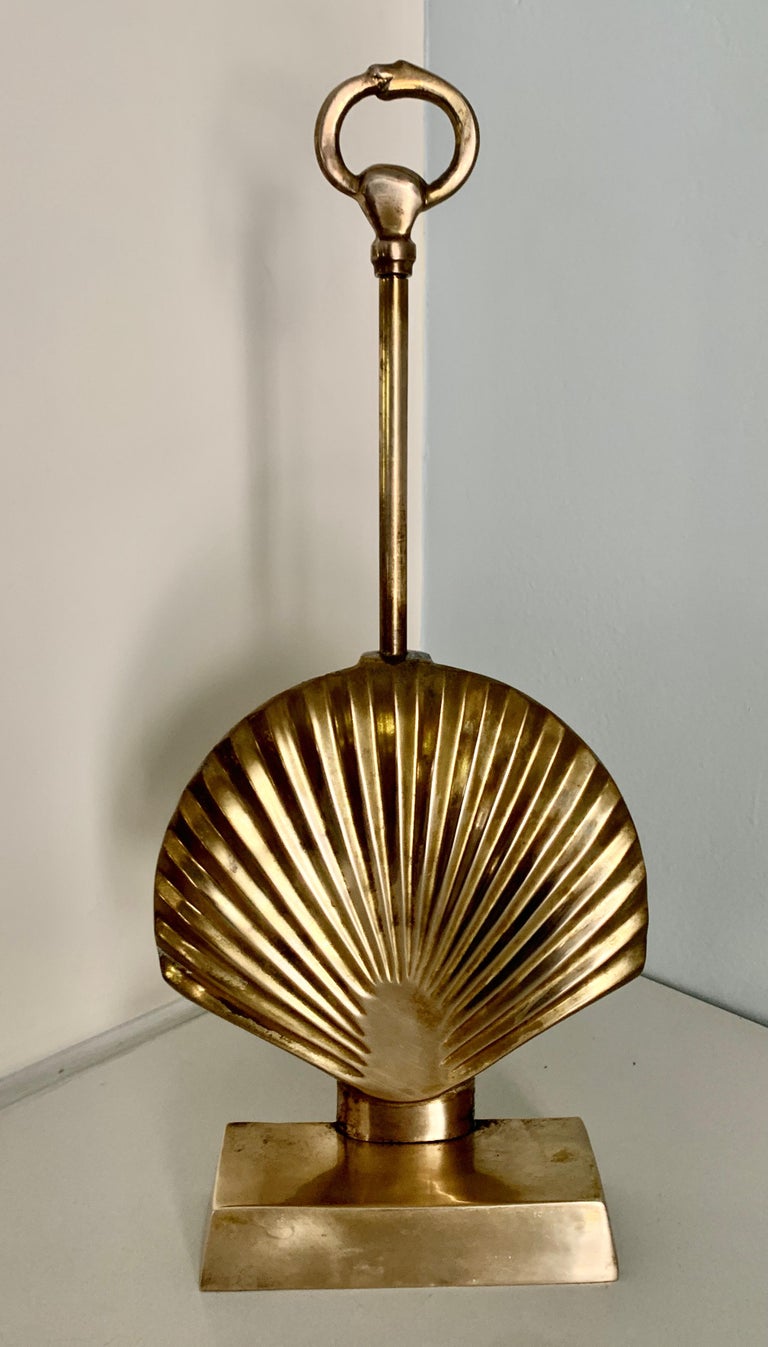 Brass Shell Door Stop at 1stDibs