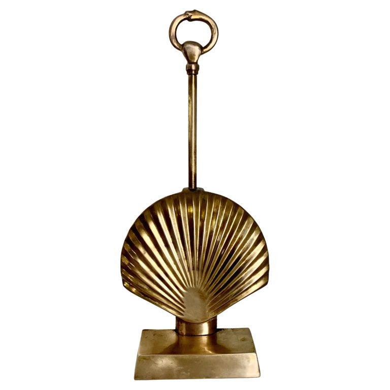 Brass Shell Door Stop at 1stDibs