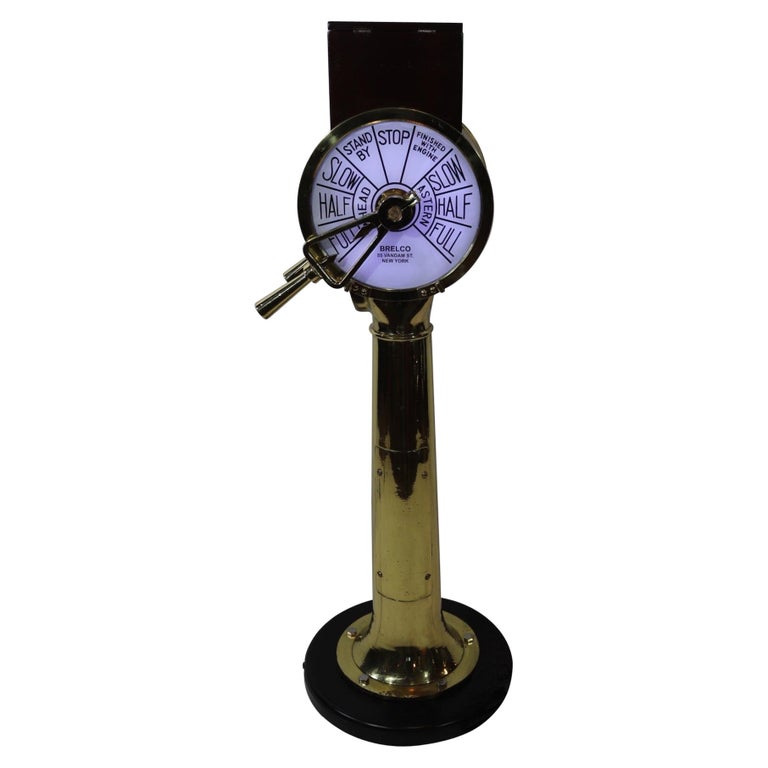 Brass Ships Engine Order Telegraph For Sale at 1stDibs