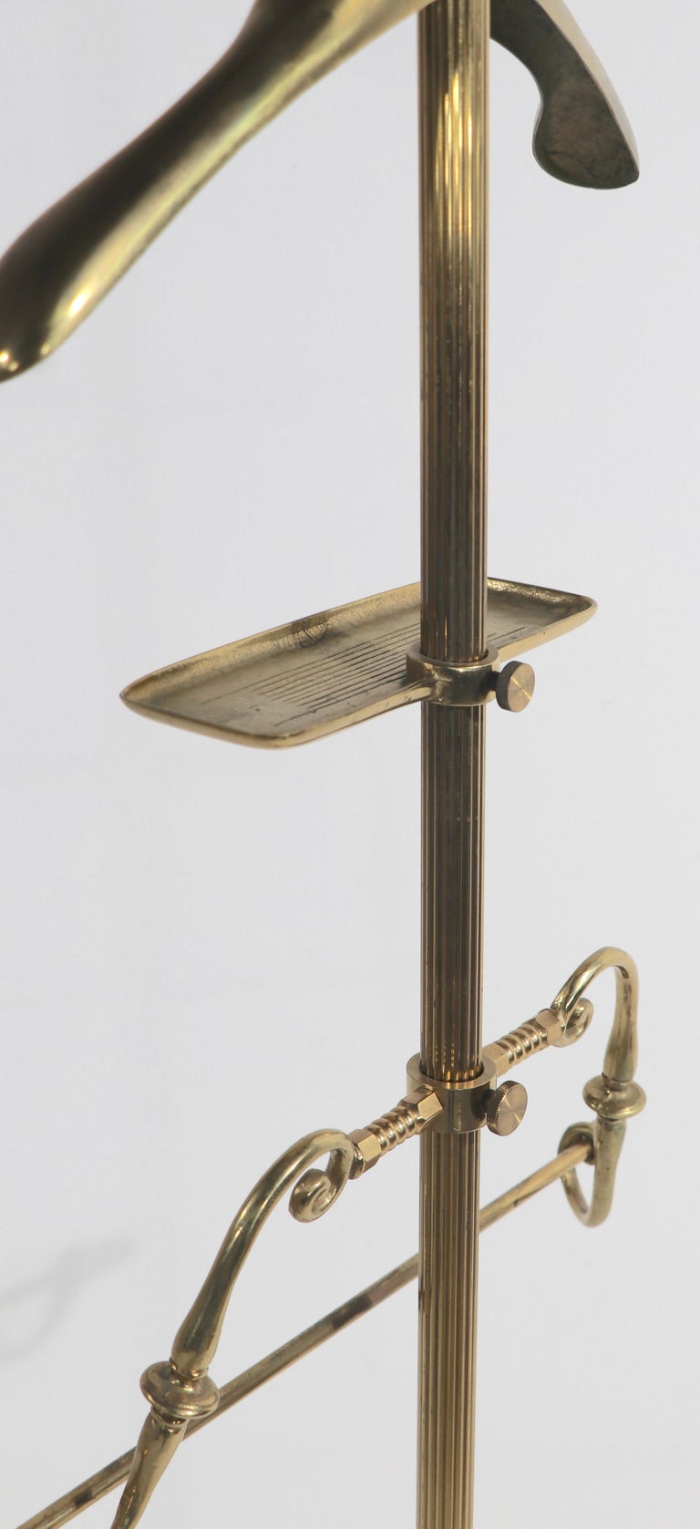 Brass Silent Butler Valet by Glo Mar Artworks Inc. N.Y. at 1stDibs ...