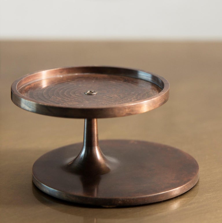 Brass Single Bottle Stand by Gentner Design For Sale at 1stDibs