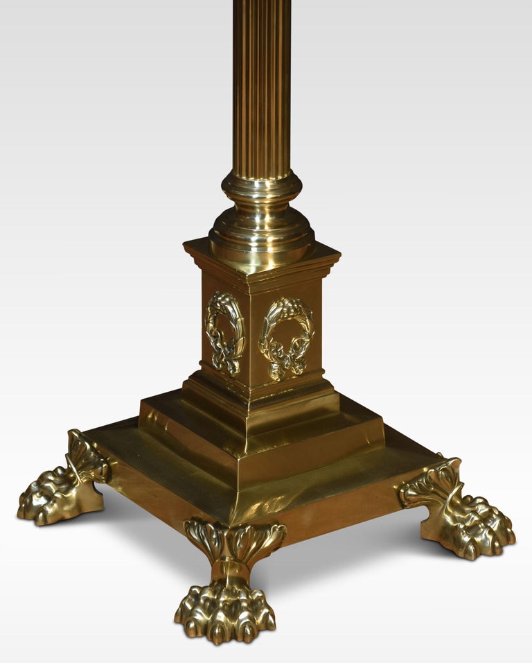 Brass Standard Lamp For Sale at 1stDibs