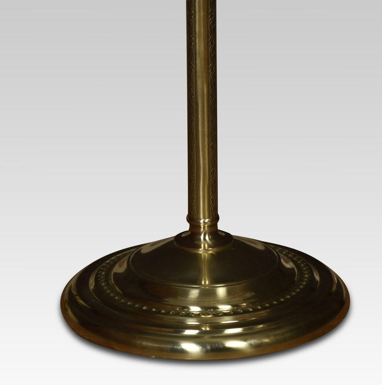 Brass Standard Reading Lamp For Sale at 1stDibs