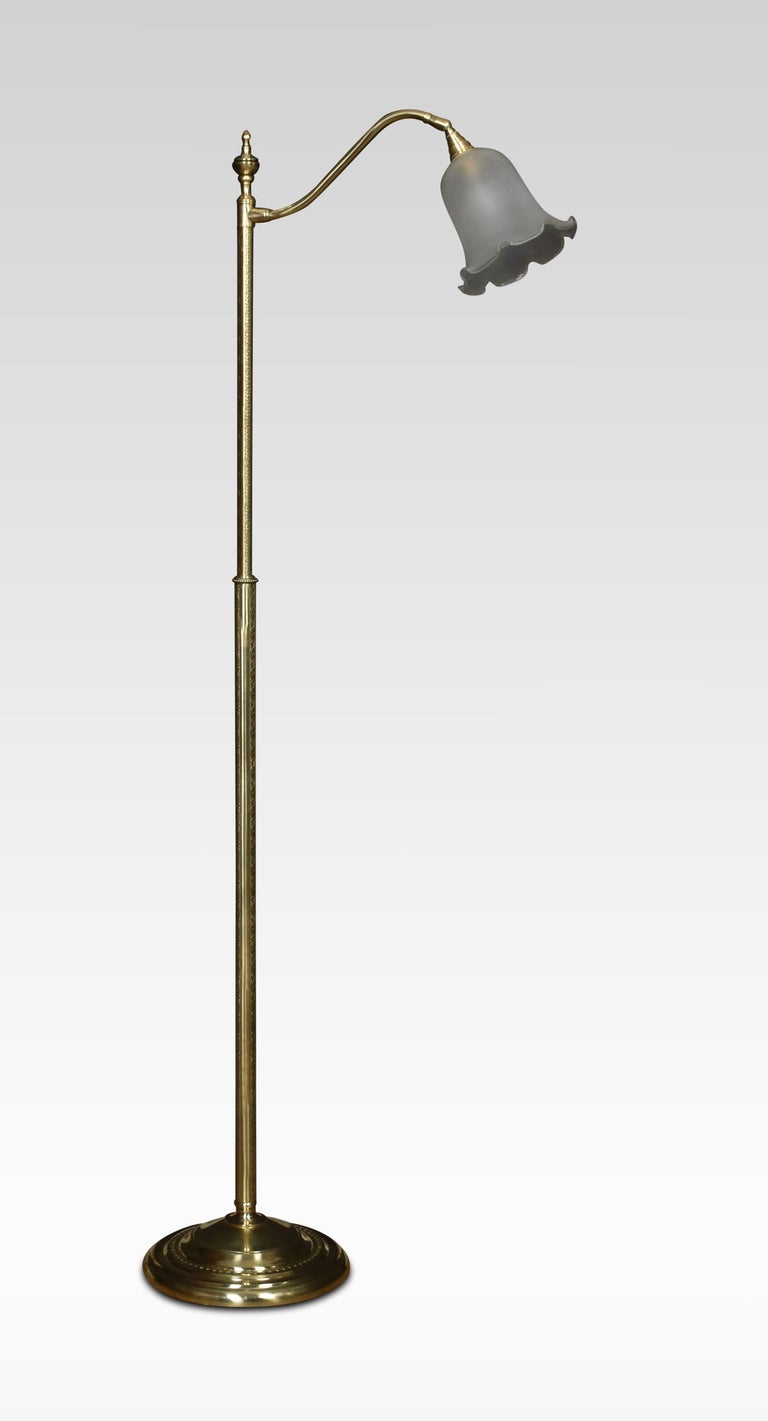 Brass Standard Reading Lamp For Sale at 1stDibs