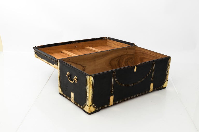 Brass Steam Ship Trunk, circa 1840 at 1stDibs