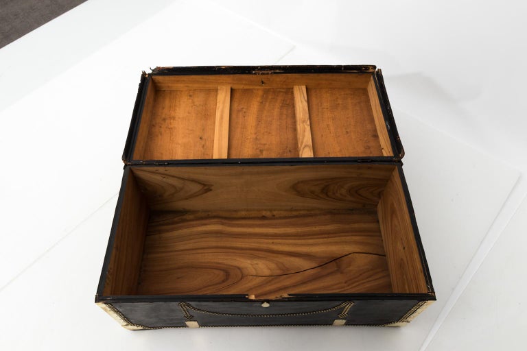 Brass Steam Ship Trunk, circa 1840 at 1stDibs