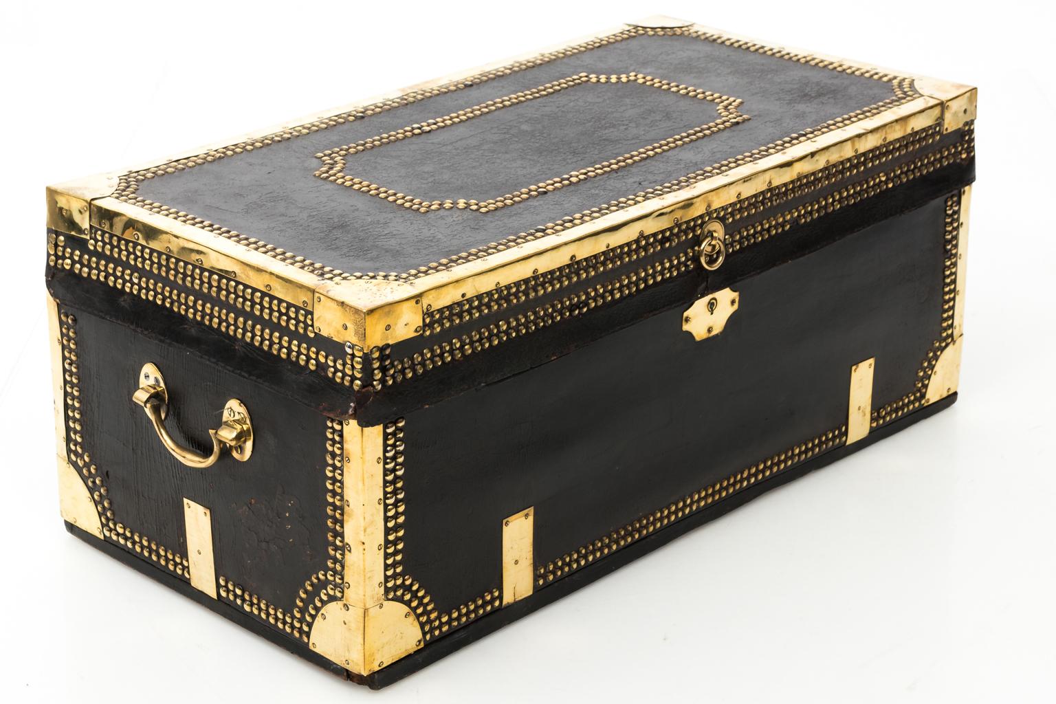 Brass Steam Ship Trunk, circa 1860 at 1stDibs