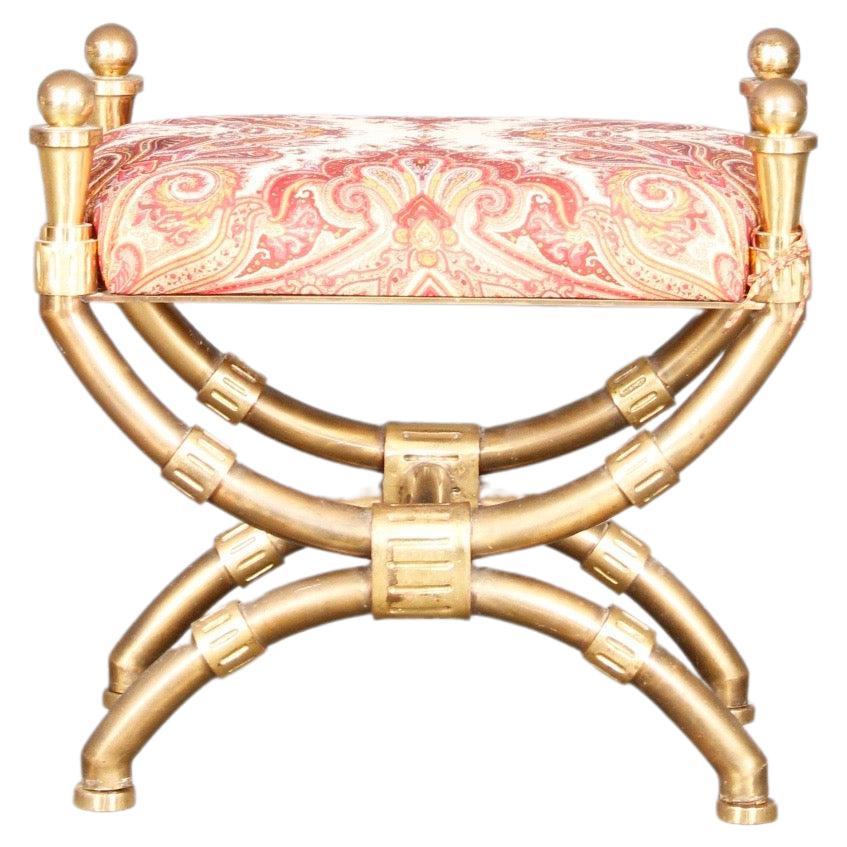 Erickson Aesthetics Brass Stool For Sale at 1stDibs